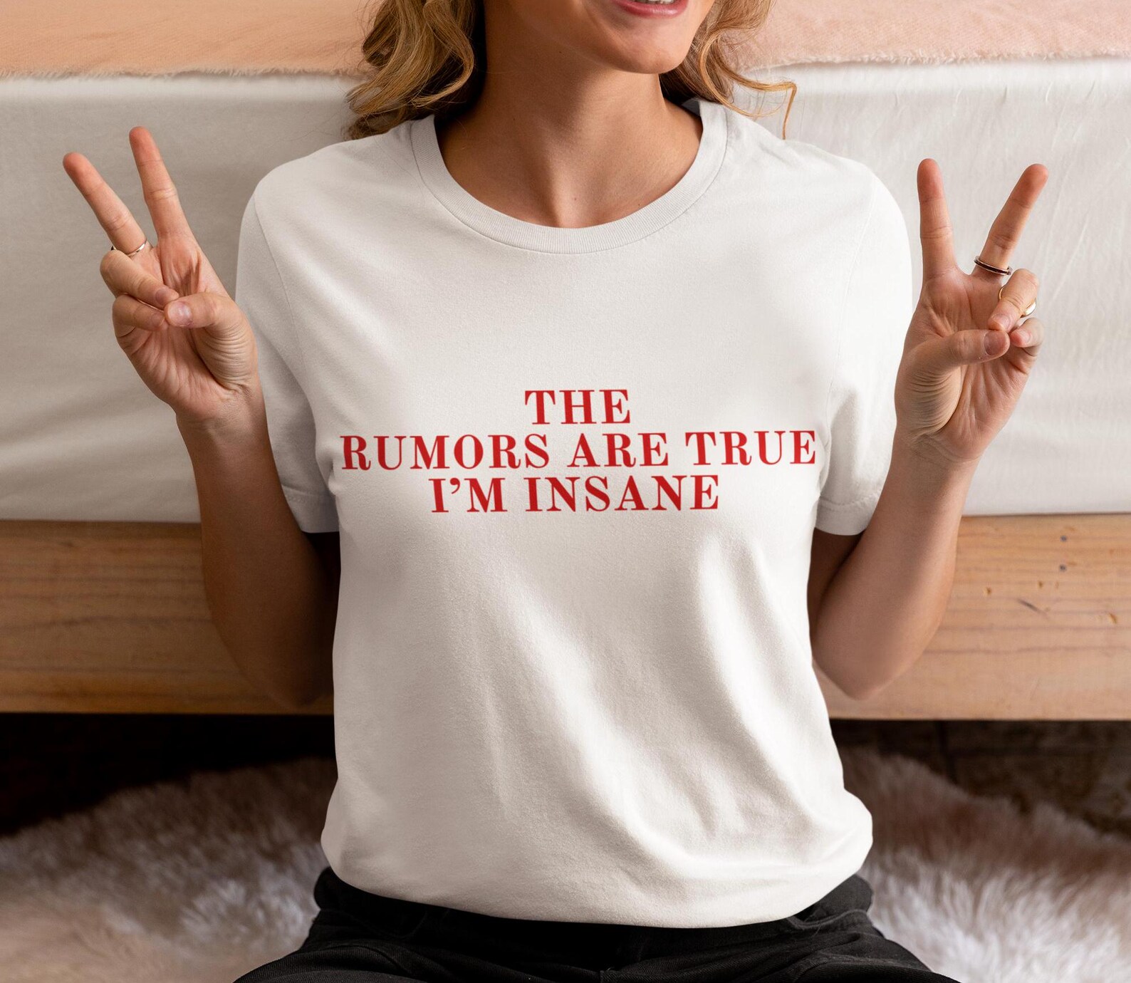 The Rumors Are True I'm Insane Slogan Unisex T-shirt Trendy Y2k Tee - Etsy