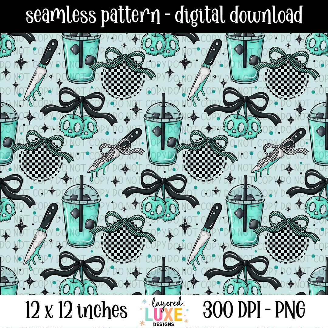 Sweet but Psycho Seamless Pattern PNG Digital Paper Background Popular ...