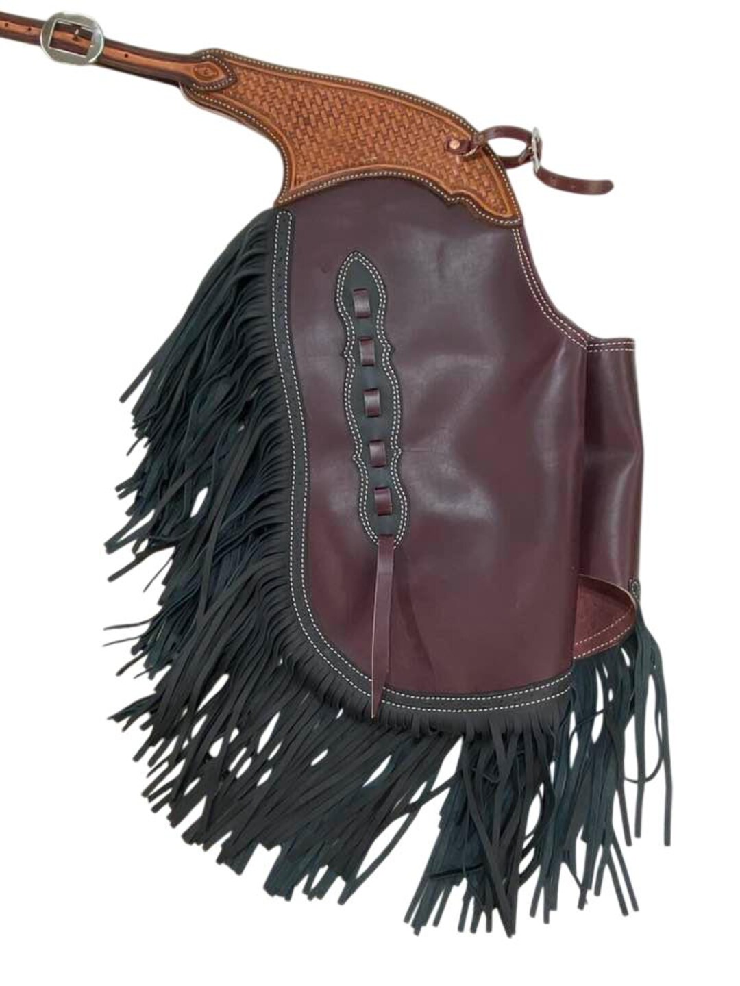 Custom Heavy Duty Work Chinks Chaps Leather Hand-cut Hand Tooled Unisex ...