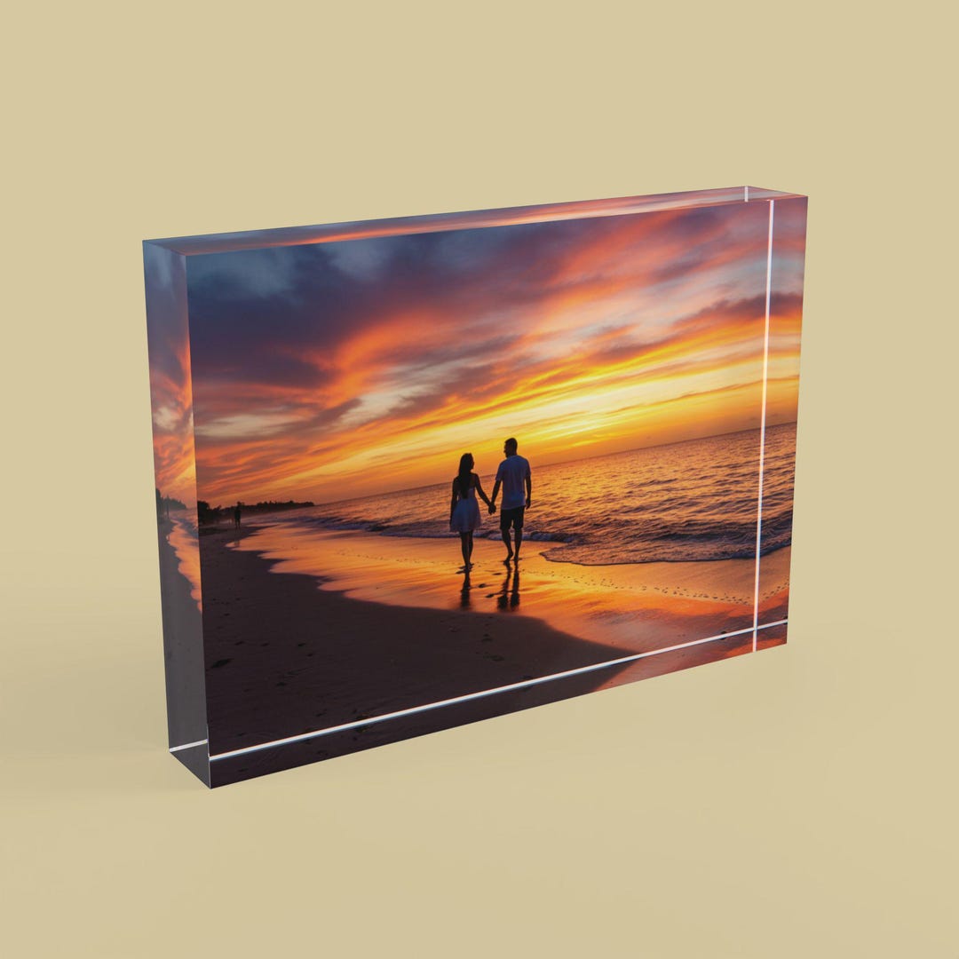 Personalized Photo Block Gift, Custom Acrylic Photo Keepsake, Family ...