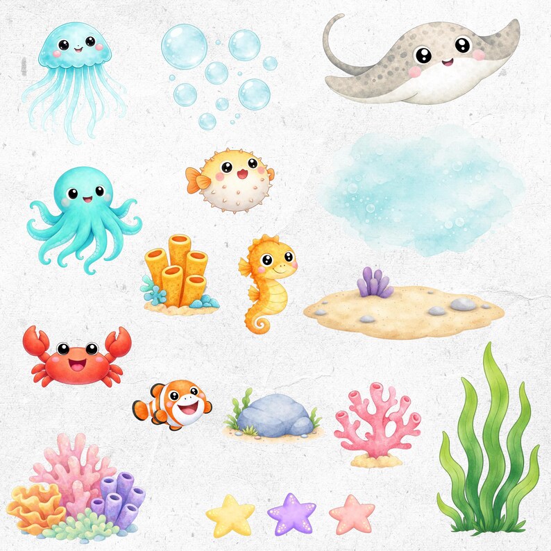 Little Shark Party Crew Clipart, Baby Shark Birthday Clipart, Cute ...