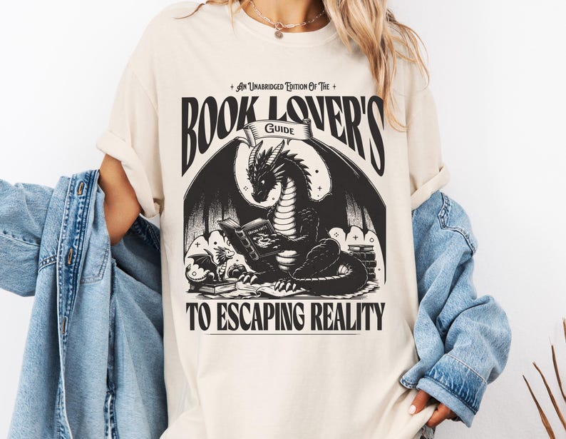 Book Lover's Guide Fantasy T-shirt | Comfort Colors® | Romantasy | Book ...