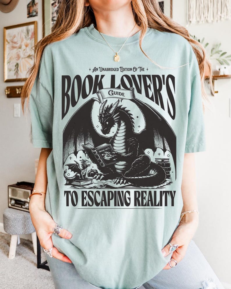 Book Lover's Guide Fantasy T-shirt | Comfort Colors® | Romantasy | Book ...