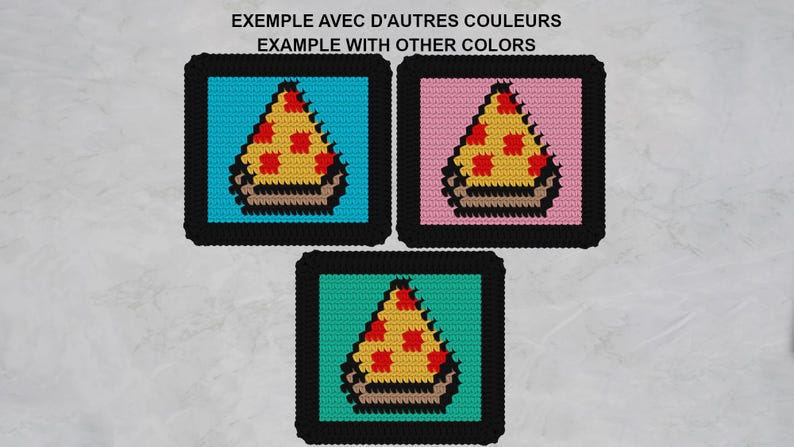 Coaster Crochet Pattern Pizza, Digital PDF Download, Beginner Friendly ...