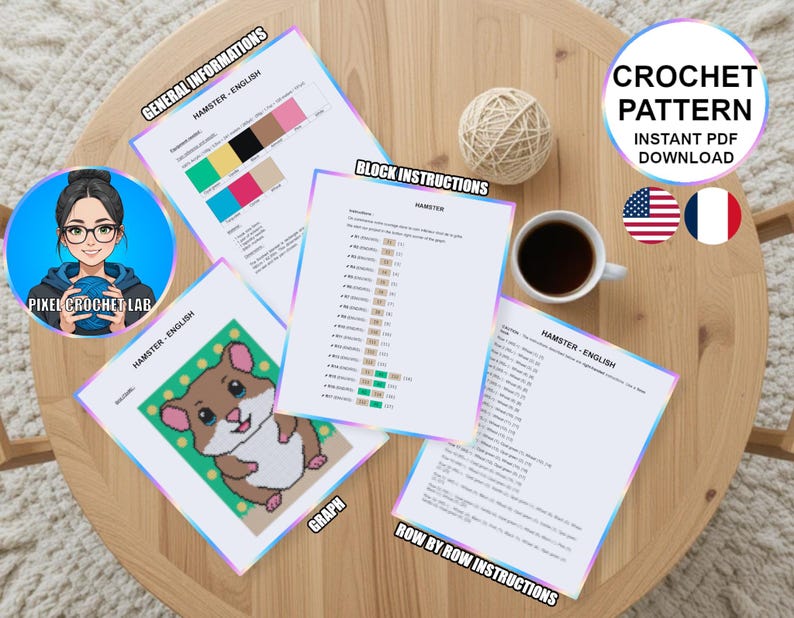 Hamster C2C Blanket Crochet Pattern, Newborn Afghan Pattern, Baby ...