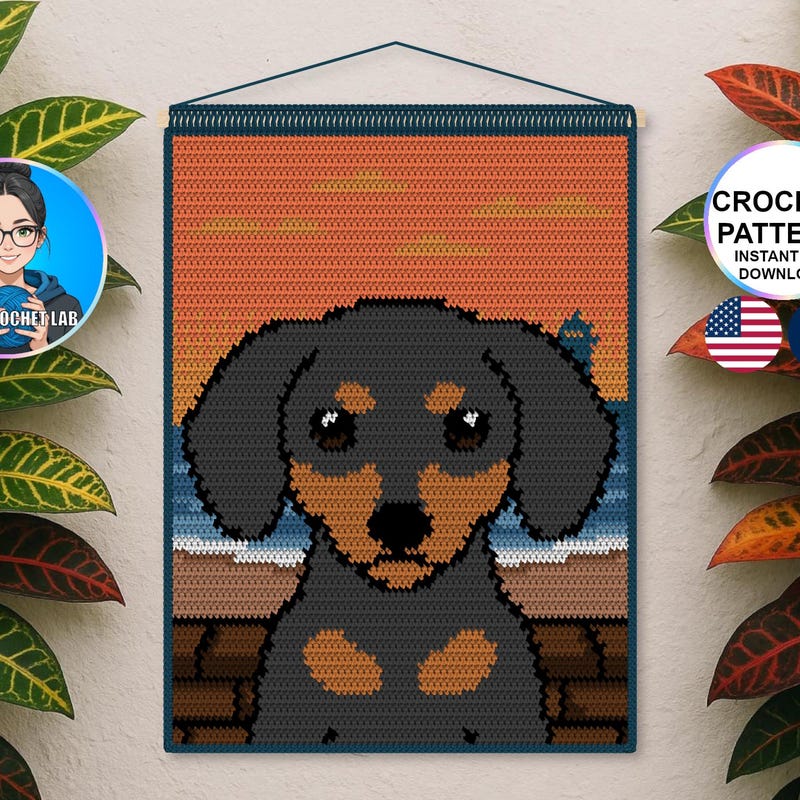 Crochet Art Wall Tapestry - Etsy