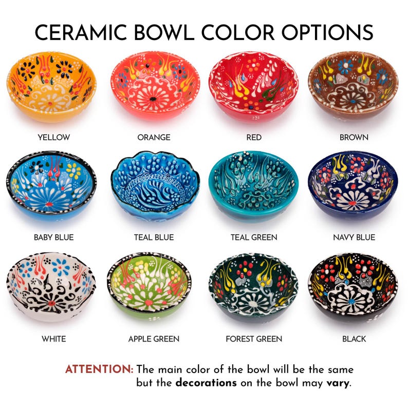 Turkish Ceramic Bowl, Wedding Guest Gifts, Turkish Cini Bowls, Boho ...