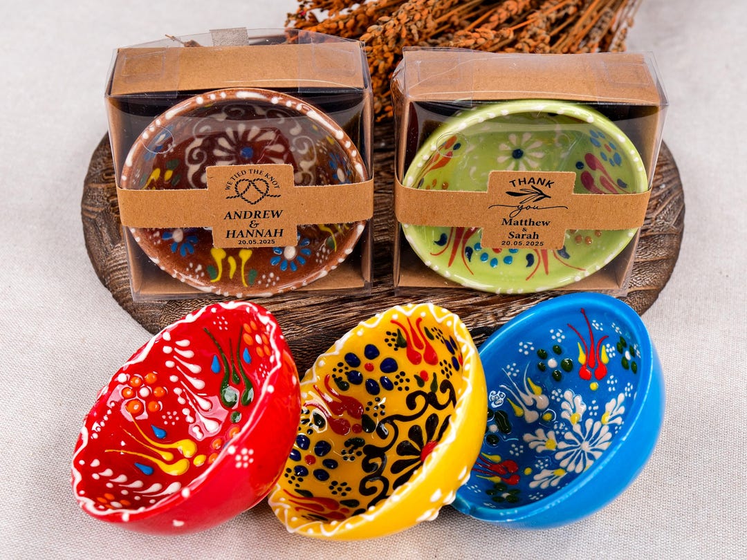Turkish Ceramic Bowl, Wedding Guest Gifts, Turkish Cini Bowls, Boho ...