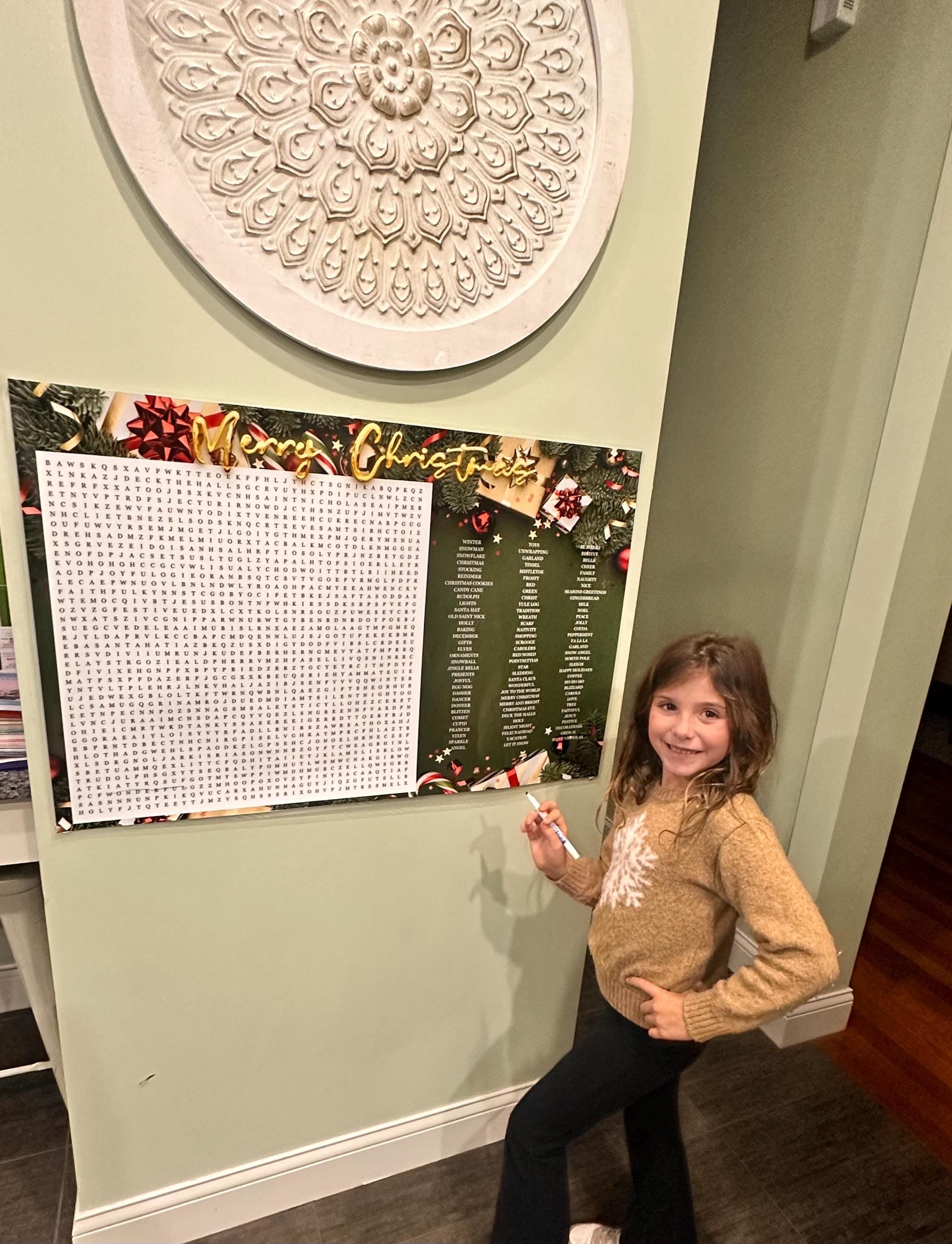 Giant Thanksgiving Word Search Wall Art Poster Game - Etsy