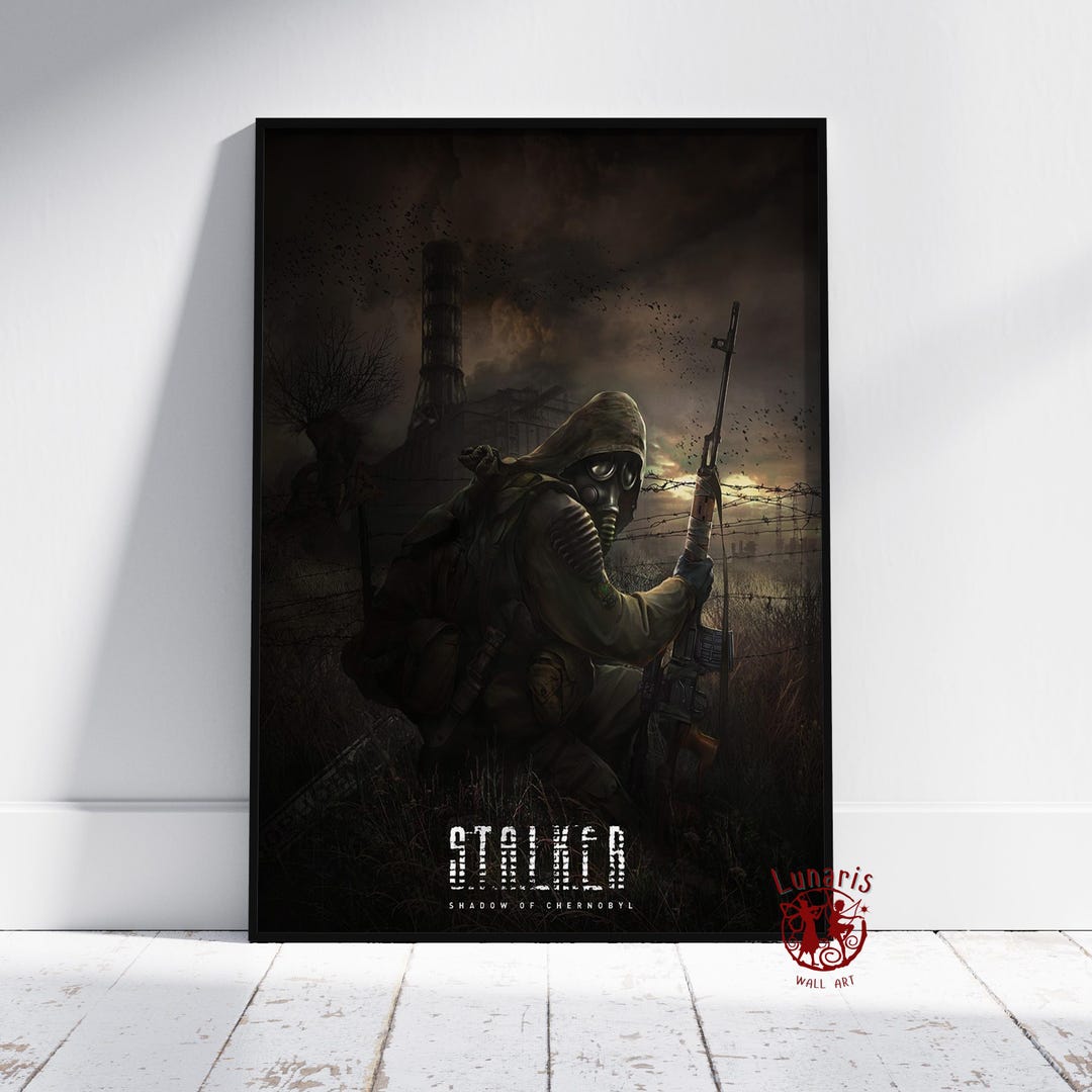 Stalker Poster | Shadow of Chernobyl Wall Art | Unframed Canvas Print ...