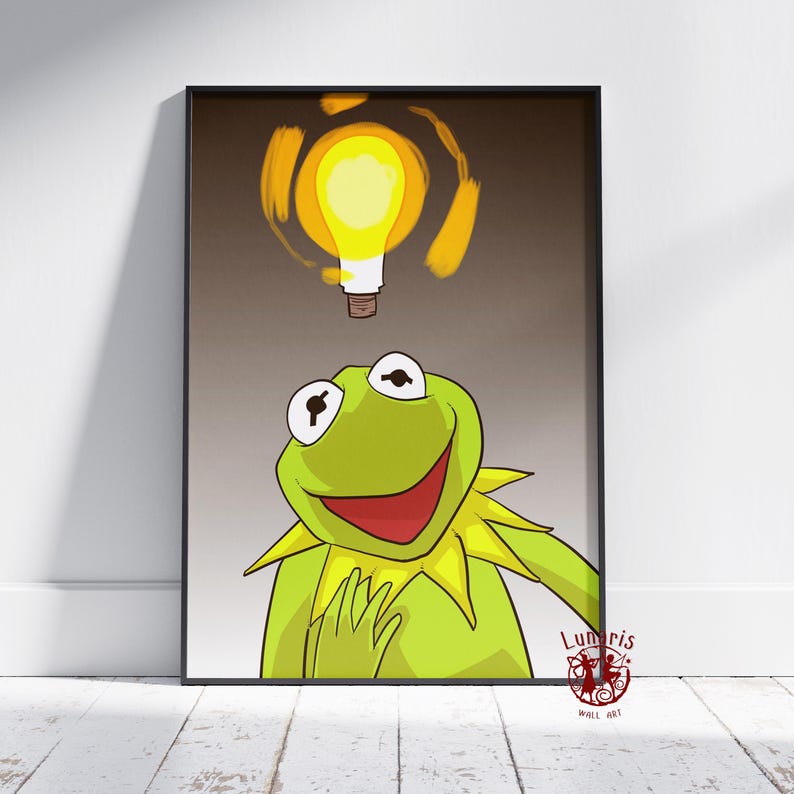 Póster de Kermit / Meme de la rana Kermit Arte de pared / Impresión en ...