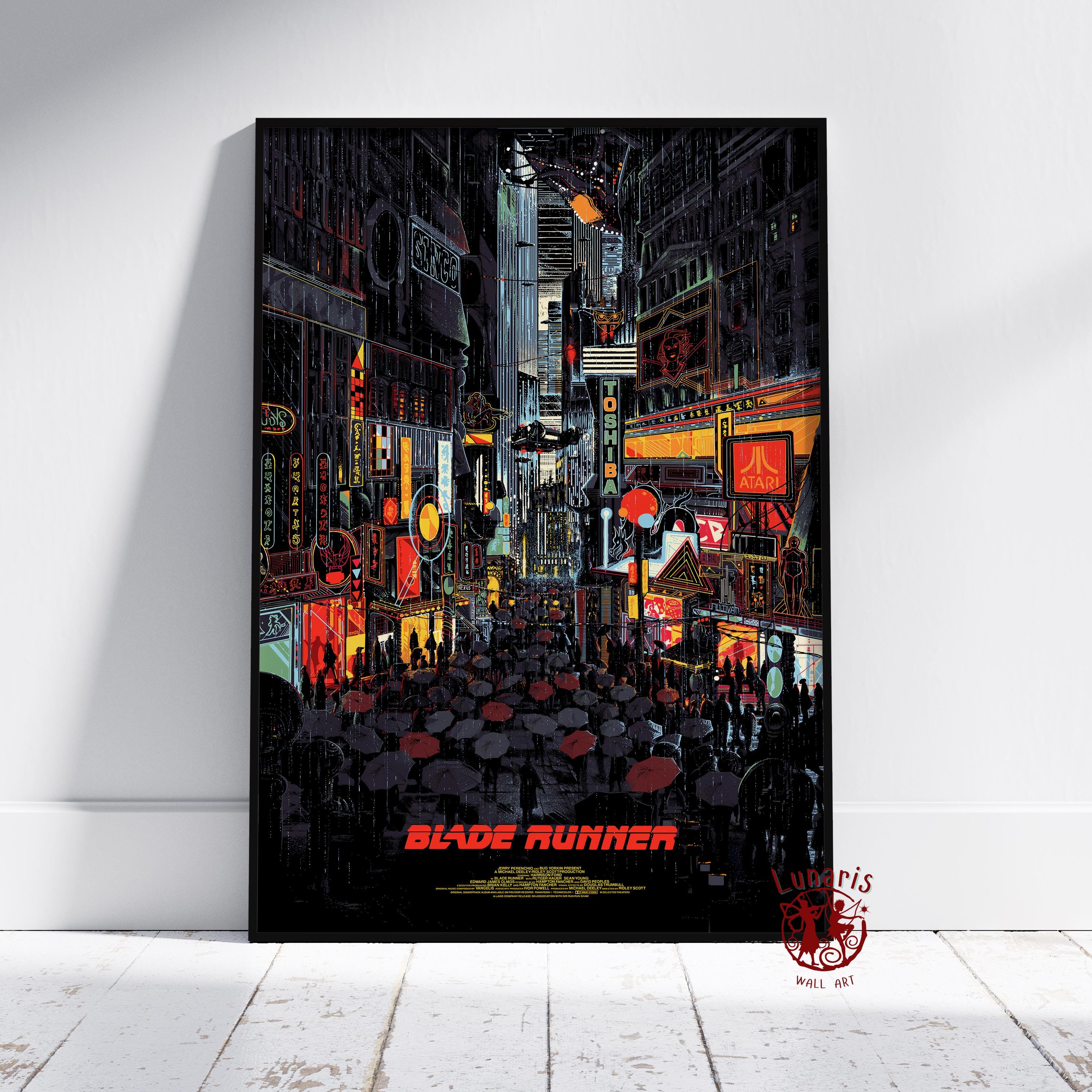 Blade Runner Poster | Deckard Wall Art | Unframed Canvas Print | Gift ...