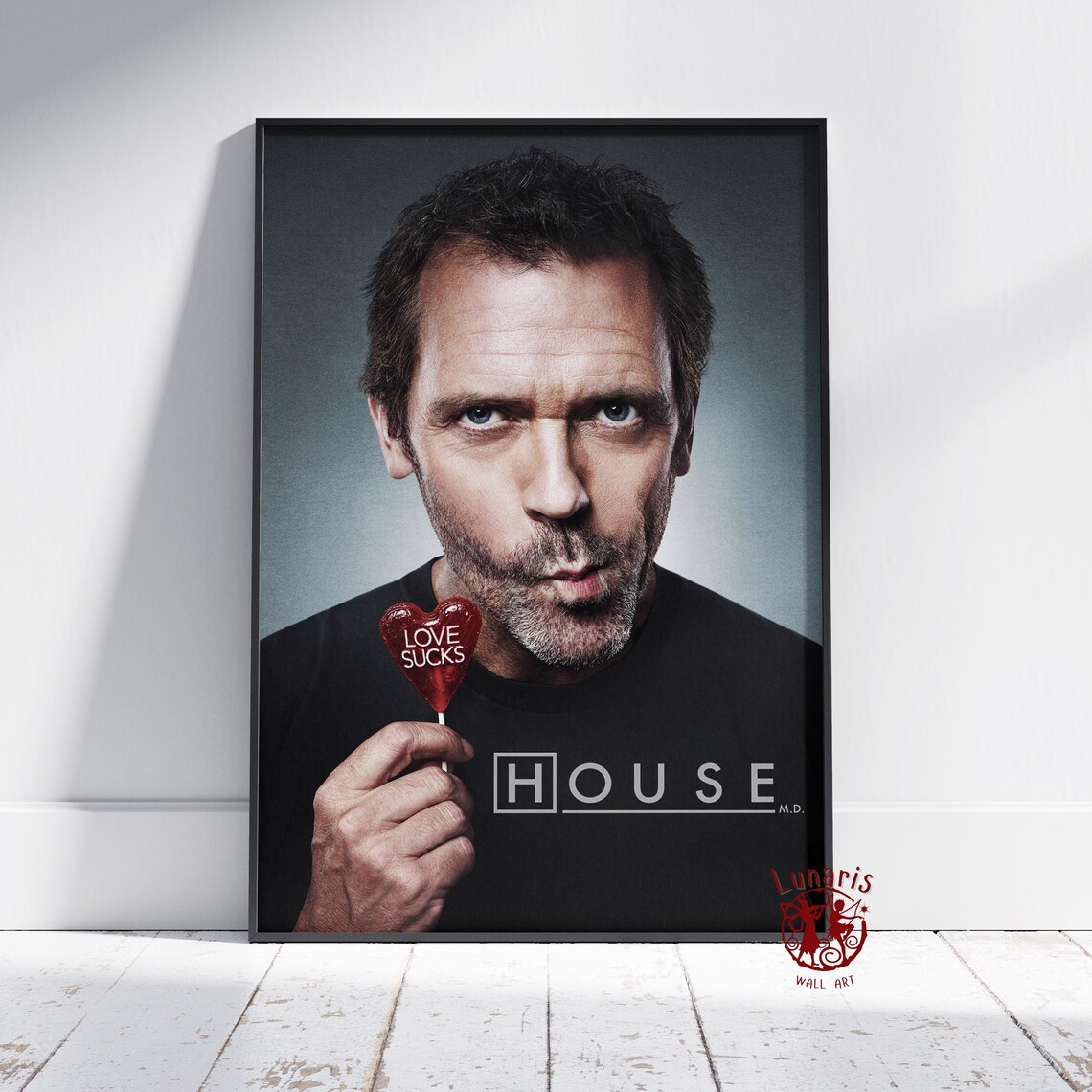 House M.D. Poster | Gregory House Wall Art | Unframed Canvas Print ...