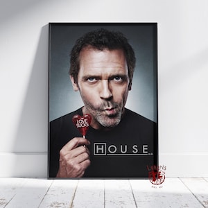 House M.D. Poster | Gregory House Wall Art | Unframed Canvas Print ...