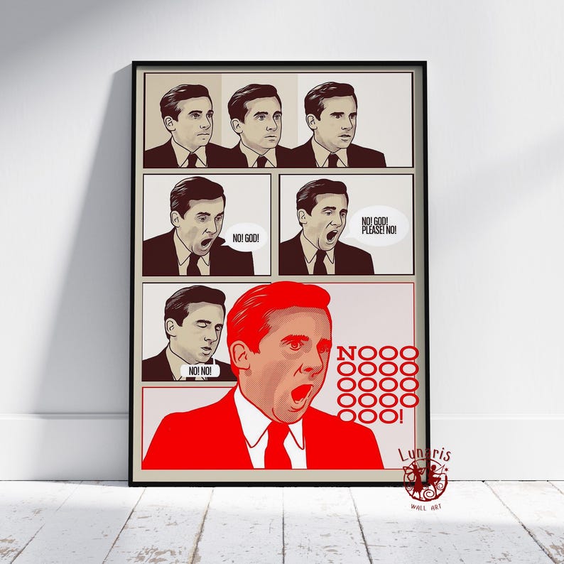 The Office Memes Poster | Michael Scott Wall Art | Unframed Canvas ...