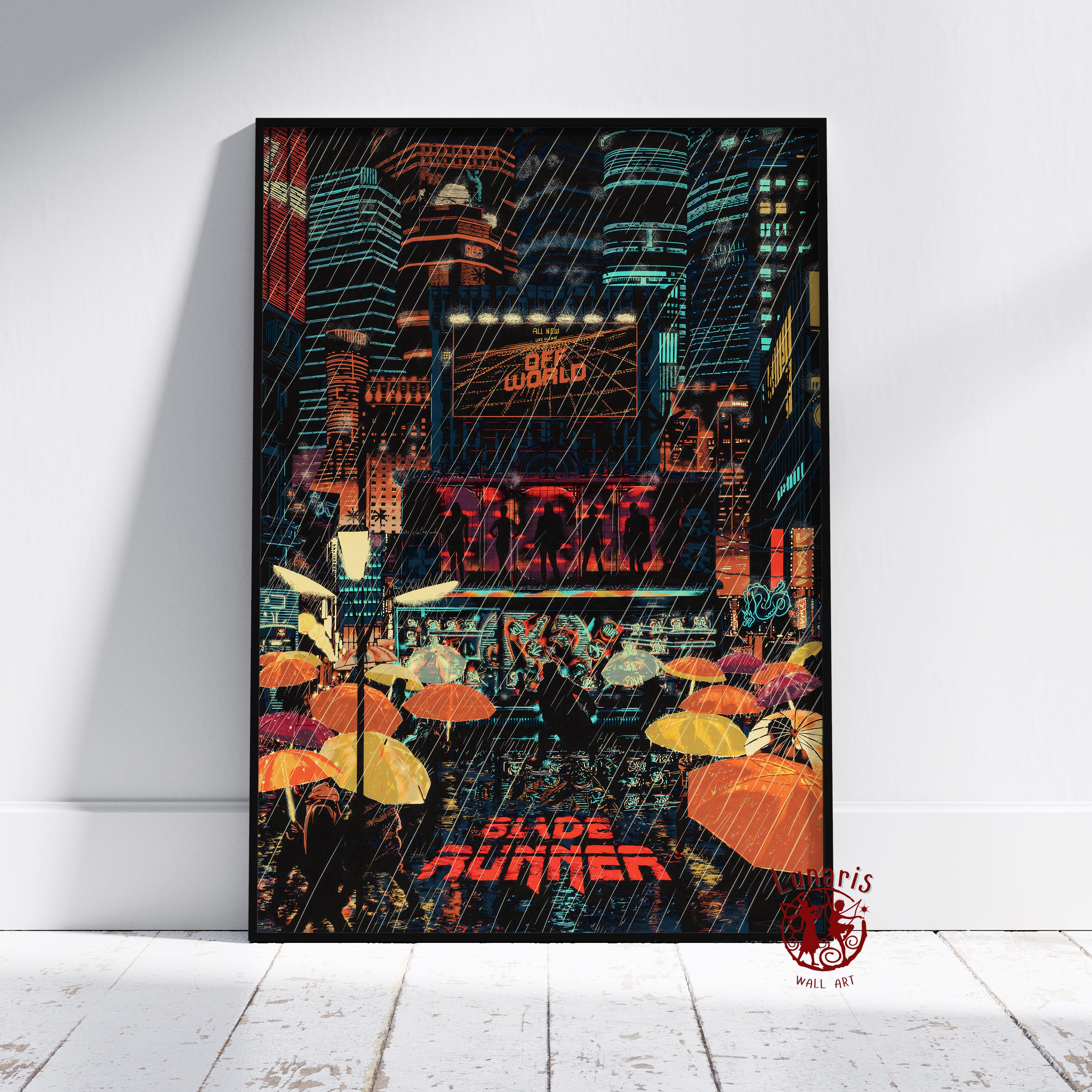 Blade Runner Poster | Deckard Wall Art | Unframed Canvas Print | Gift ...