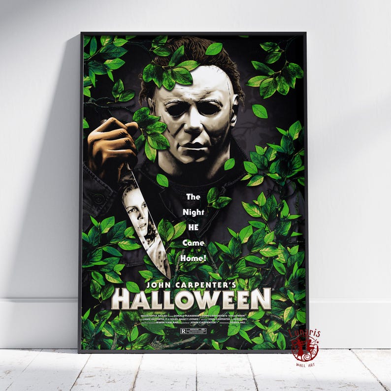 Halloween Poster | Loomis Wall Art | Unframed Canvas Print | Gift Movie ...