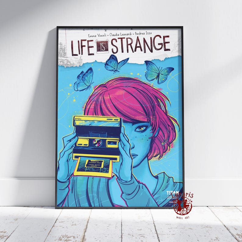 Life is Strange Poster | Max and Chloe Wall Art | Unframed Canvas Print ...