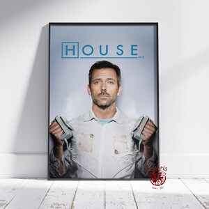 House M.D. Poster | Gregory House Wall Art | Unframed Canvas Print ...