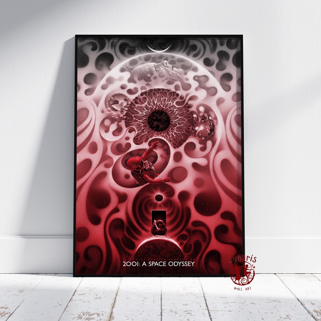 2001 A Space Odyssey Poster | Dave Bowman Wall Art | Unframed Canvas ...