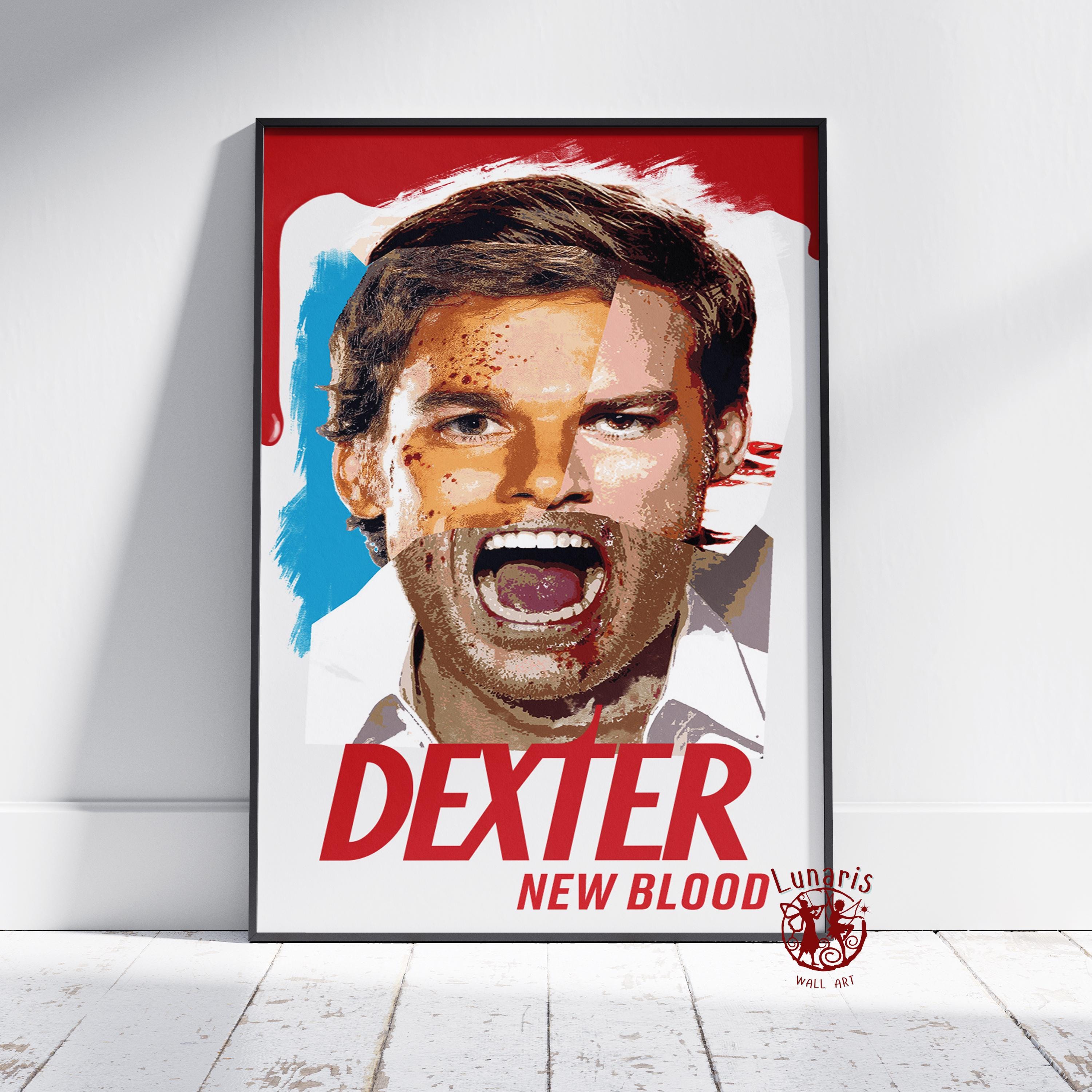 Dexter Poster Dexter Morgan Wall Art Unframed Canvas Print Gift TV Show ...