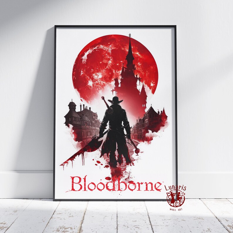Bloodborne Poster | Lady Maria Wall Art | Unframed Canvas Print | Gift ...