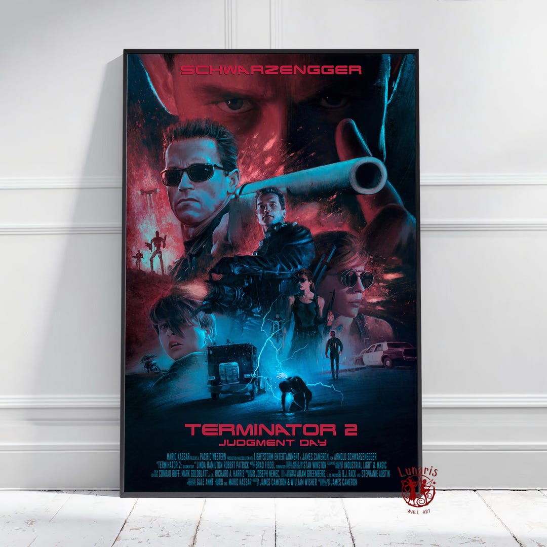 The Terminator Poster | Arnold Wall Art | Unframed Canvas Print | Gift ...