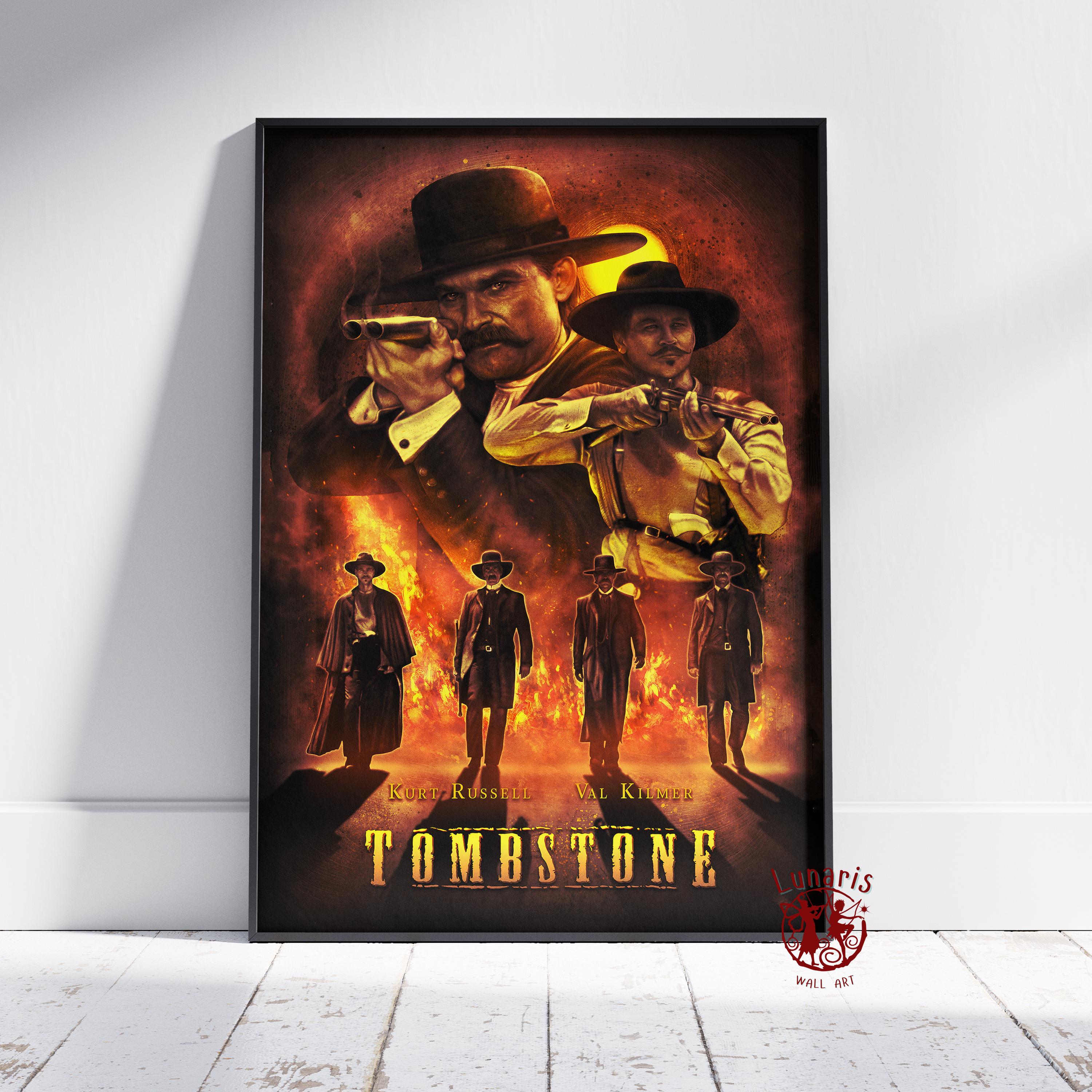 Tombstone Poster | Kurt Russell Wall Art | Unframed Canvas Print | Gift ...