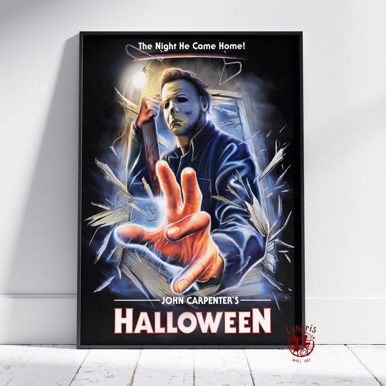 Halloween Poster | Loomis Wall Art | Unframed Canvas Print | Gift Movie ...