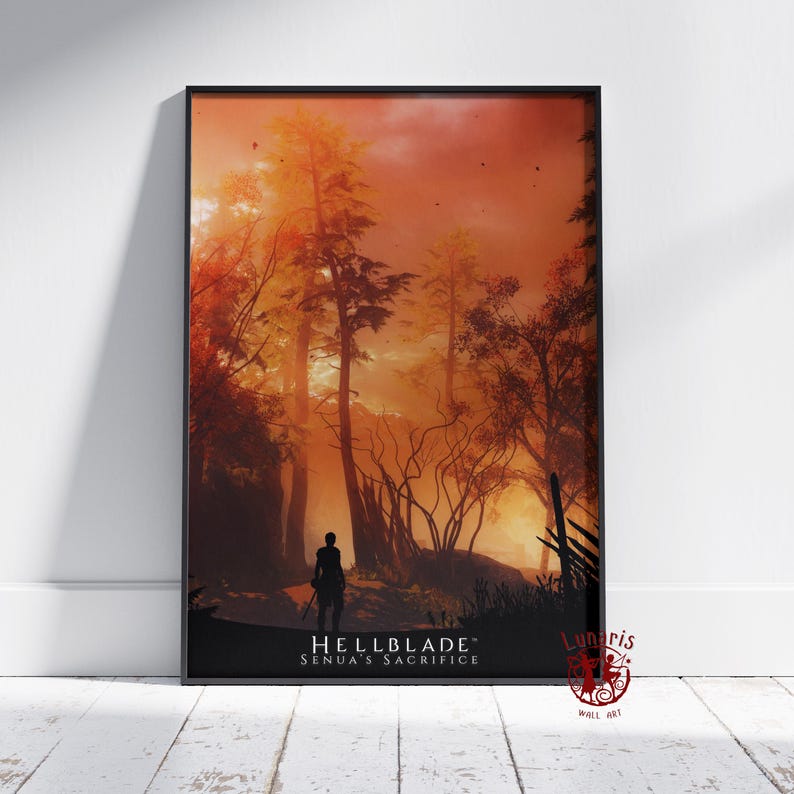 Hellblade Poster | Senua Wall Art | Unframed Canvas Print | Gift Game ...