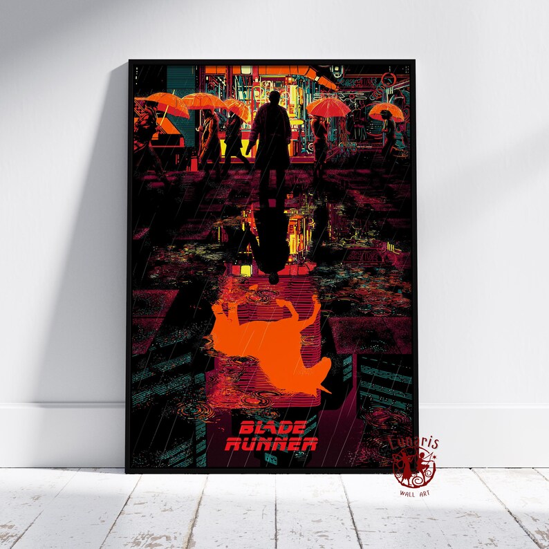 Blade Runner Poster | Deckard Wall Art | Unframed Canvas Print | Gift ...