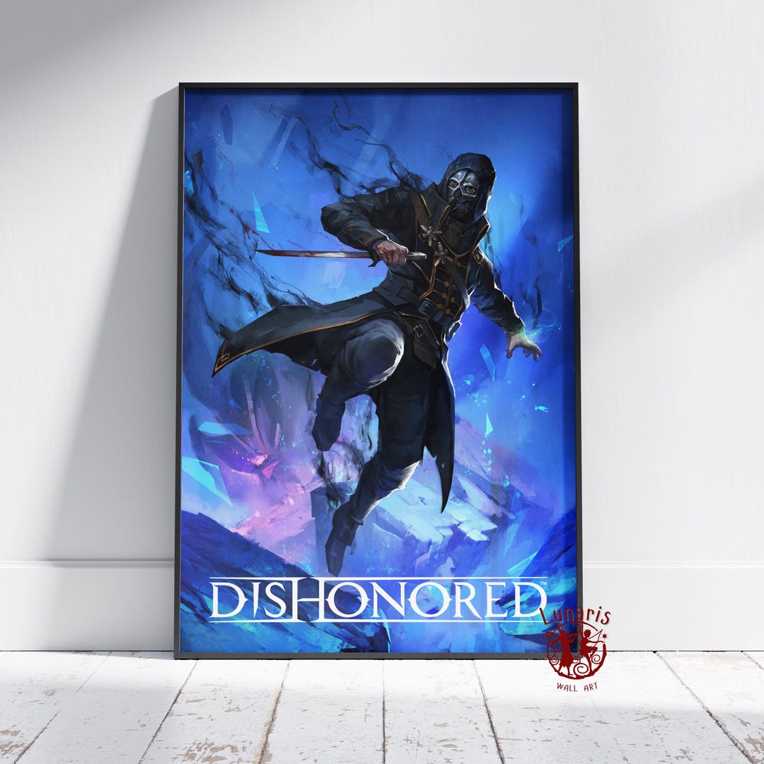 Dishonored Poster | Corvo Attano Wall Art | Unframed Canvas Print ...
