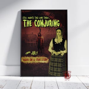 The Conjuring Poster | Horror Movie Wall Art | Unframed Canvas Print ...