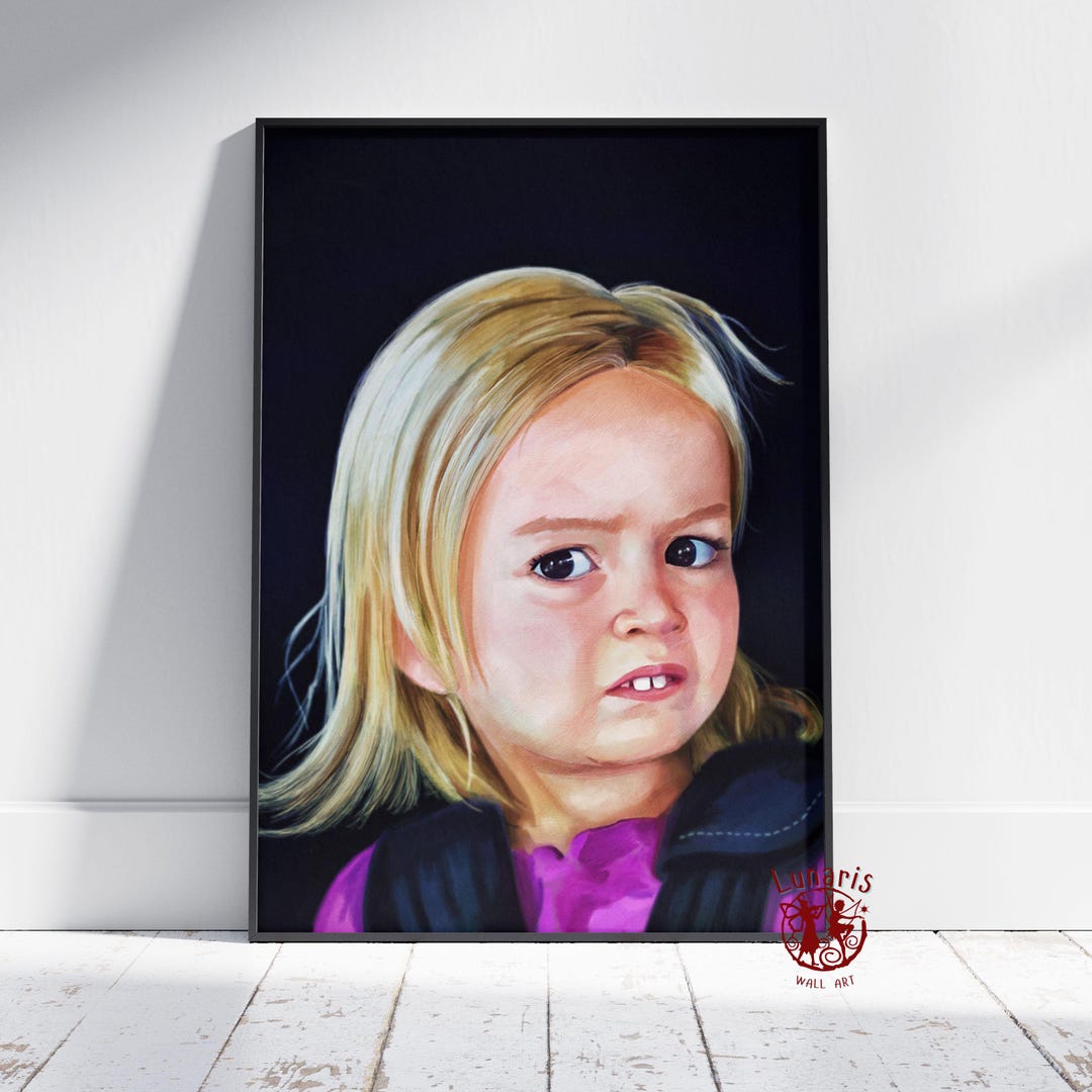 Side Eyeing Chloe Meme Poster | Side Eye Meme Wall Art | Unframed ...