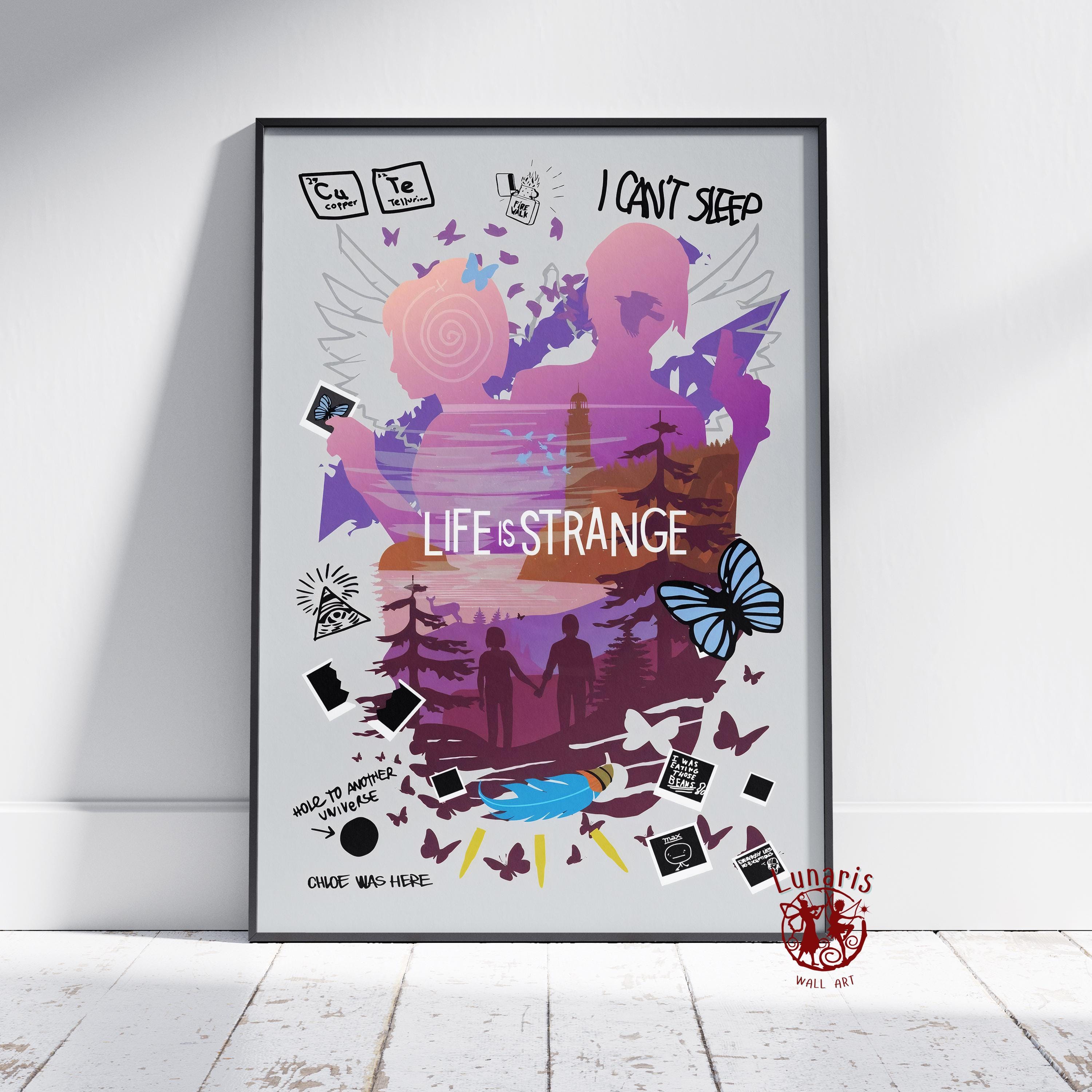 Life is Strange Poster Max and Chloe Wall Art Unframed Canvas Print ...