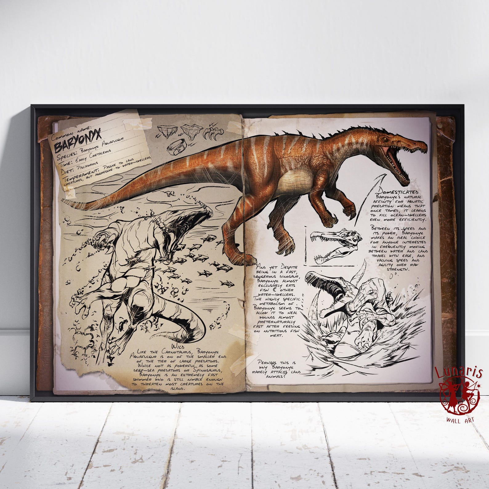 Ark Survival Evolved Dossiers Poster | Yi Ling Wall Art | Unframed ...