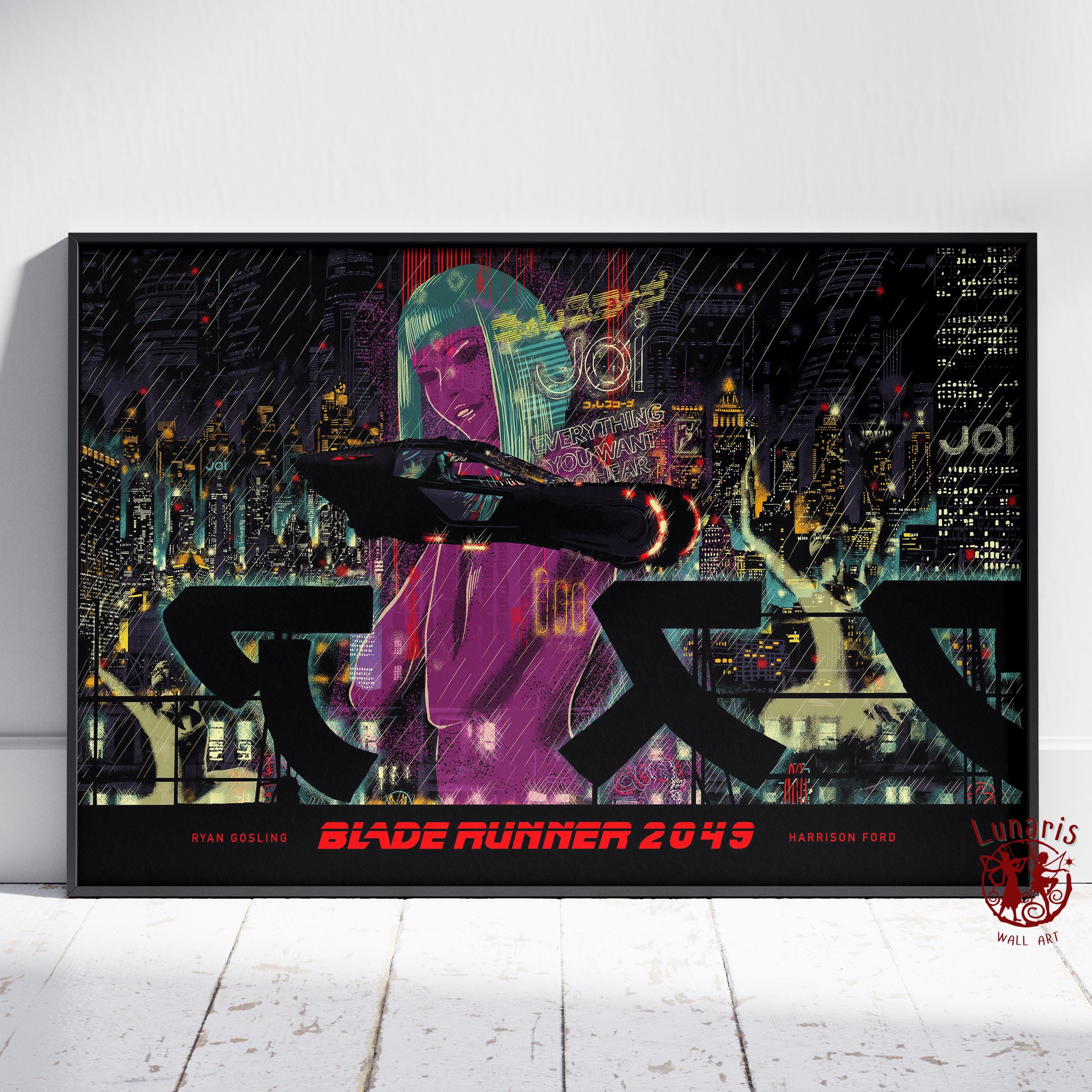 Blade Runner Poster | Deckard Wall Art | Unframed Canvas Print | Gift ...