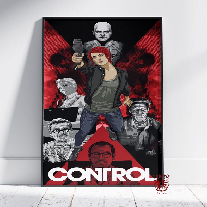 Control Poster | Jesse Faden Wall Art | Unframed Canvas Print | Gift ...