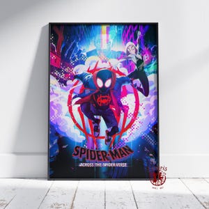 Spider-man: Across the Spider-verse Poster | Miles Morales Wall Art ...