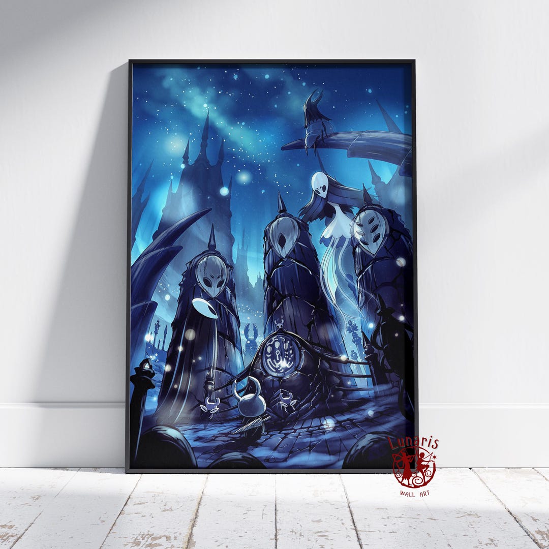 Hollow Knight Poster | Hallownest Wall Art | Unframed Canvas Print ...