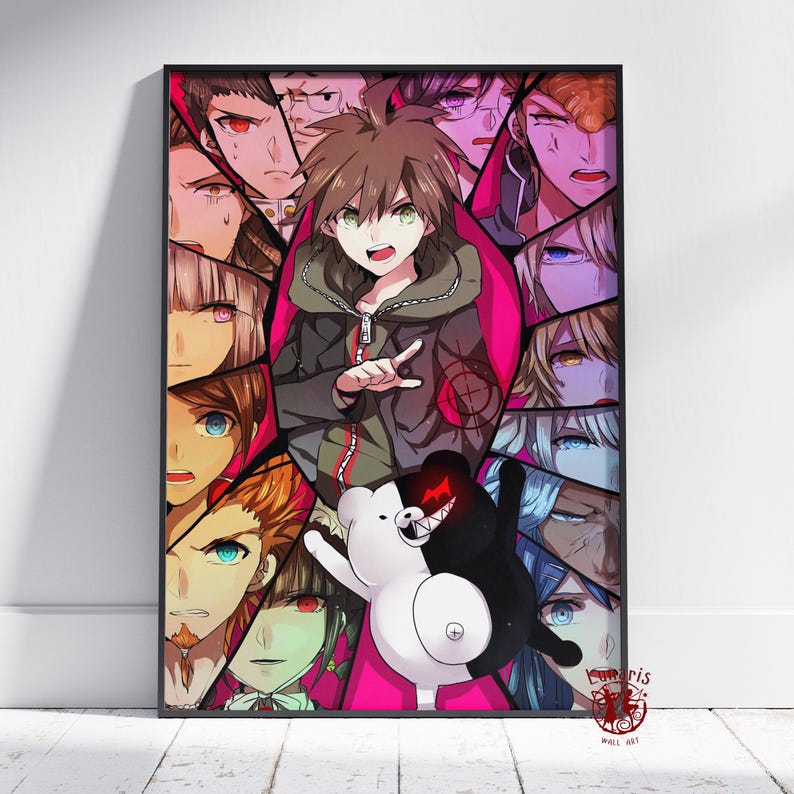 Danganronpa Poster | Junko Enoshima Wall Art | Unframed Canvas Print ...