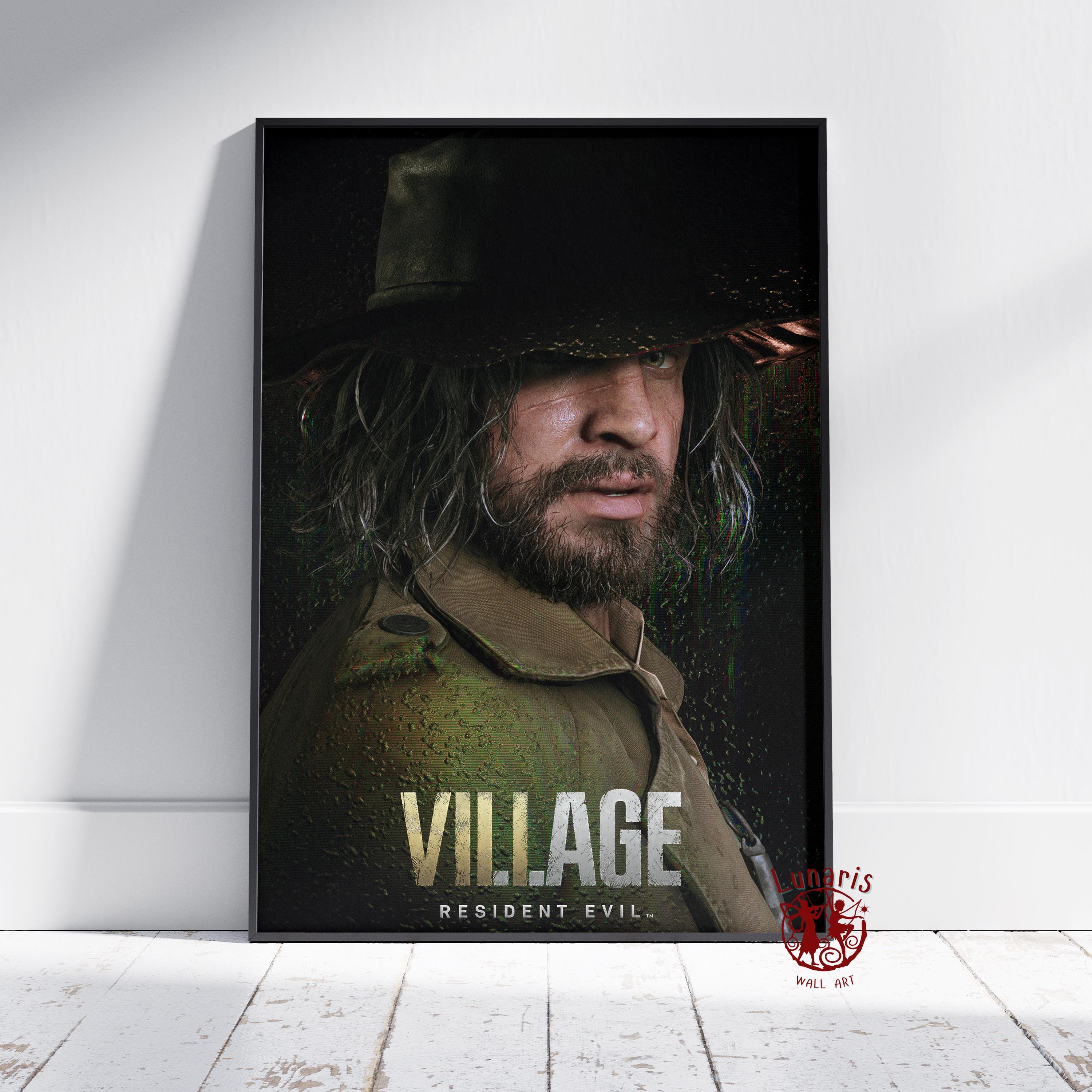 Resident Evil Village Poster Karl Heisenberg Wall Art Unframed Canvas ...