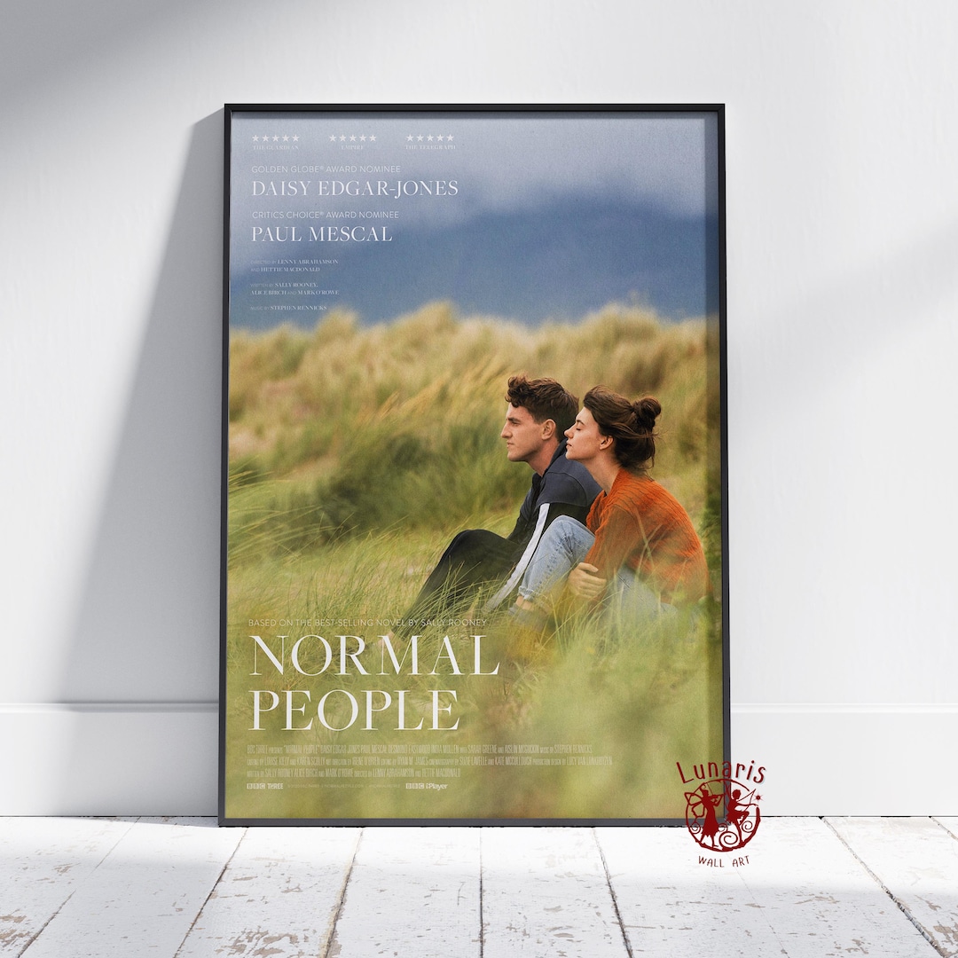 Normal People Poster Connell and Marianne Wall Art Unframed Canvas ...