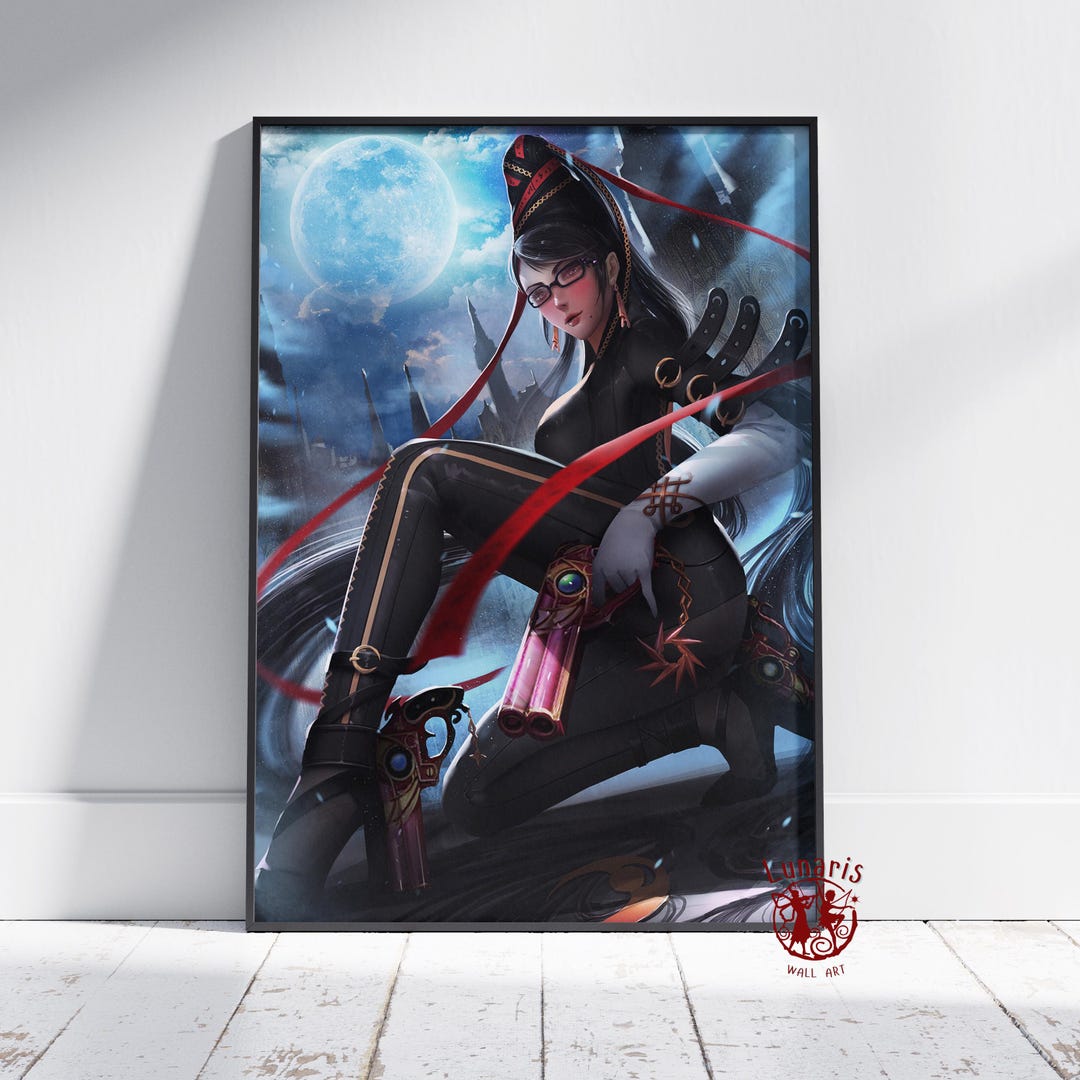 Bayonetta Poster | Cereza Wall Art | Unframed Canvas Print | Gift Game ...