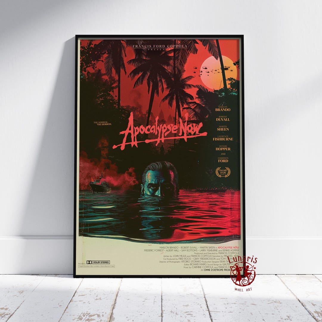 Apocalypse Now Poster | Marlon Brando Wall Art | Unframed Canvas Print ...