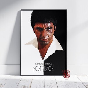 Scarface Poster | Tony Montana Wall Art | Unframed Canvas Print | Gift ...