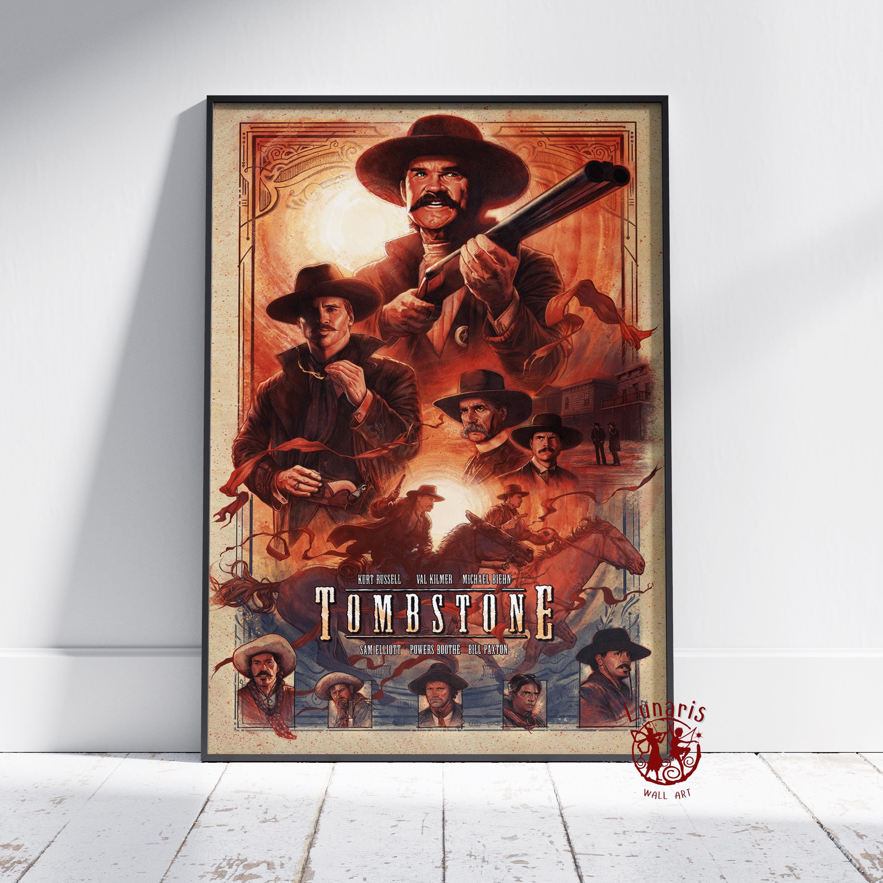 Tombstone Poster | Kurt Russell Wall Art | Unframed Canvas Print | Gift ...