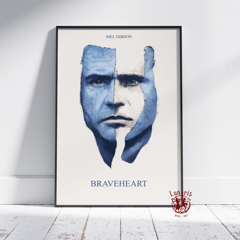 Braveheart Poster | William Wallace Wall Art | Unframed Canvas Print ...