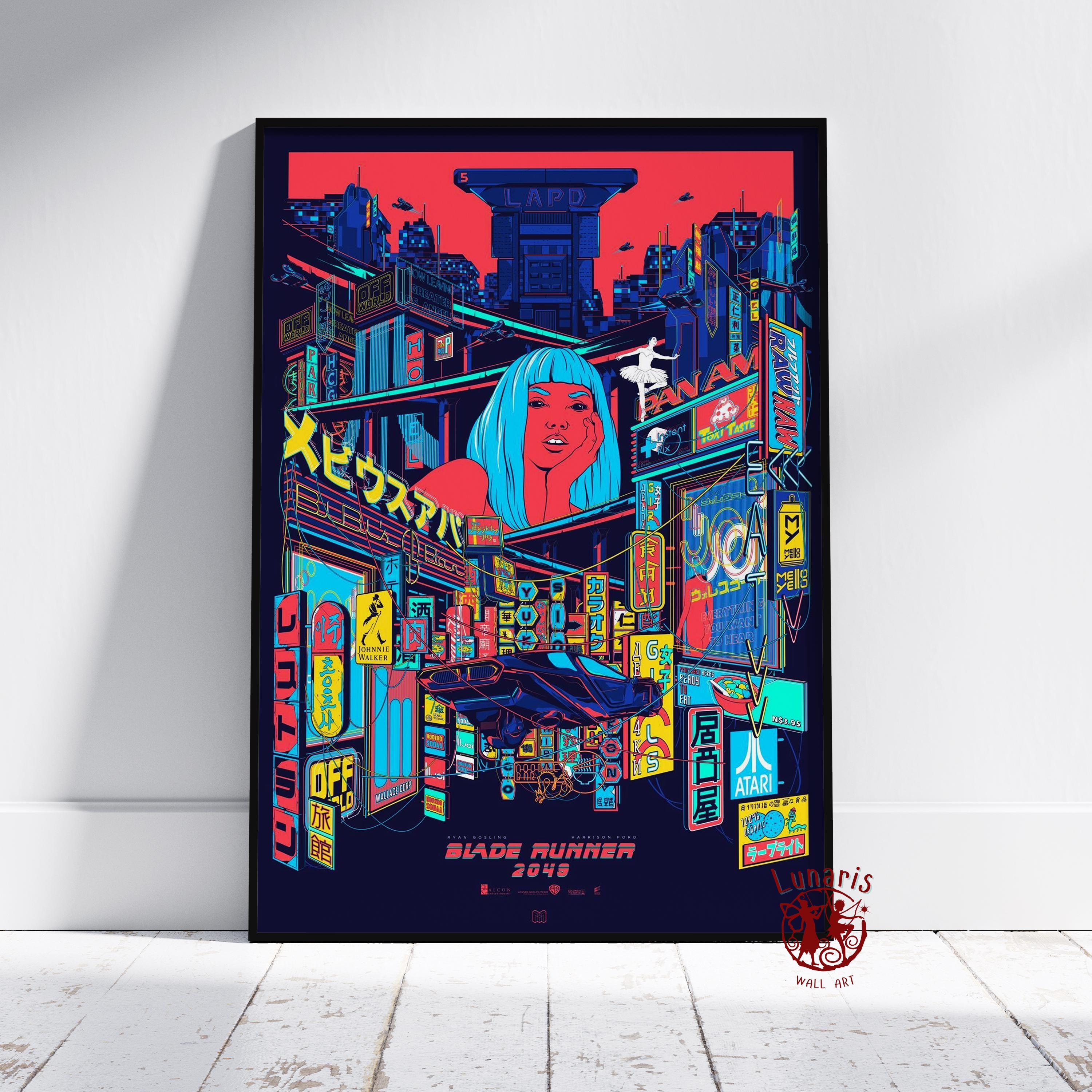 Blade Runner Poster | Deckard Wall Art | Unframed Canvas Print | Gift ...