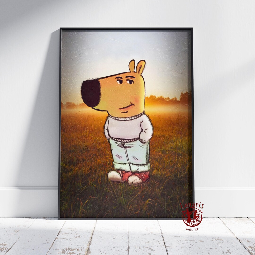 Chill Guy Meme Poster | My New Character Meme Wall Art | Unframed ...